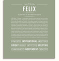 Felix | Name Art Print – Name Stories