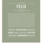 Felix | Name Art Print – Name Stories