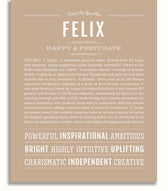 Felix | Name Art Print – Name Stories