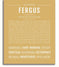 Fergus Personalized Name Meaning Art Prints – Name Stories