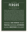 Fergus Personalized Name Meaning Art Prints – Name Stories