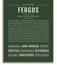 Fergus | Name Art Print – Name Stories