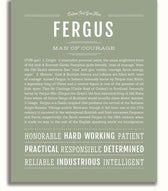 Fergus | Name Art Print – Name Stories