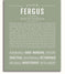 Fergus | Name Art Print – Name Stories