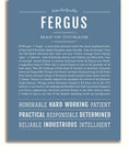 Fergus | Name Art Print – Name Stories