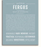 Fergus | Name Art Print – Name Stories
