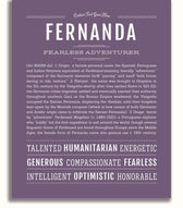Fernanda | Name Art Print – Name Stories