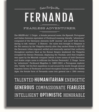 Fernanda | Name Art Print – Name Stories