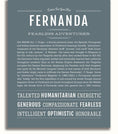 Fernanda | Name Art Print – Name Stories