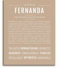 Fernanda | Name Art Print – Name Stories