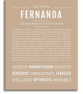 Fernanda | Name Art Print – Name Stories