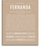 Fernanda | Name Art Print – Name Stories