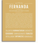 Fernanda | Name Art Print – Name Stories