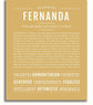 Fernanda | Name Art Print – Name Stories