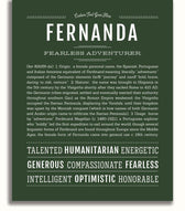 Fernanda | Name Art Print – Name Stories