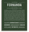 Fernanda Personalized Name Meaning Art Prints – Name Stories