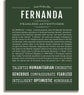 Fernanda | Name Art Print – Name Stories