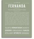 Fernanda | Name Art Print – Name Stories