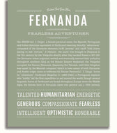 Fernanda | Name Art Print – Name Stories