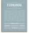 Fernanda Personalized Name Meaning Art Prints – Name Stories
