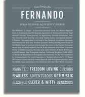 Fernando | Name Art Print – Name Stories