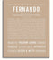 Fernando Personalized Name Meaning Art Prints – Name Stories