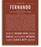 Fernando Personalized Name Meaning Art Prints – Name Stories