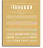 Fernando | Name Art Print – Name Stories