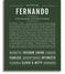Fernando Personalized Name Meaning Art Prints – Name Stories