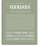 Fernando Personalized Name Meaning Art Prints – Name Stories