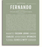 Fernando | Name Art Print – Name Stories