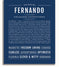 Fernando Personalized Name Meaning Art Prints – Name Stories