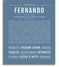 Fernando Personalized Name Meaning Art Prints – Name Stories