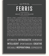 Ferris | Name Art Print – Name Stories