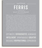 Ferris | Name Art Print – Name Stories