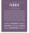 Ferris | Name Art Print – Name Stories