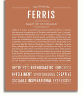Ferris | Name Art Print – Name Stories