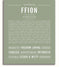 Ffion Personalized Name Meaning Art Prints – Name Stories