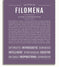 Filomena | Name Art Print – Name Stories