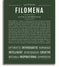 Filomena | Name Art Print – Name Stories