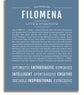 Filomena | Name Art Print – Name Stories