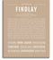 Findlay Personalized Name Meaning Art Prints – Name Stories
