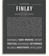 Finlay | Name Art Print – Name Stories