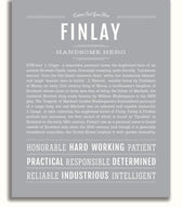 Finlay | Name Art Print – Name Stories