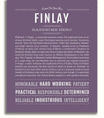 Finlay | Name Art Print – Name Stories