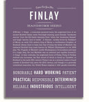 Finlay | Name Art Print – Name Stories