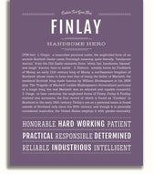 Finlay | Name Art Print – Name Stories
