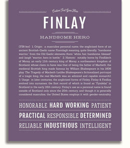 Finlay | Name Art Print – Name Stories