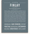 Finlay Personalized Name Meaning Art Prints – Name Stories
