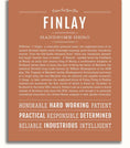 Finlay | Name Art Print – Name Stories